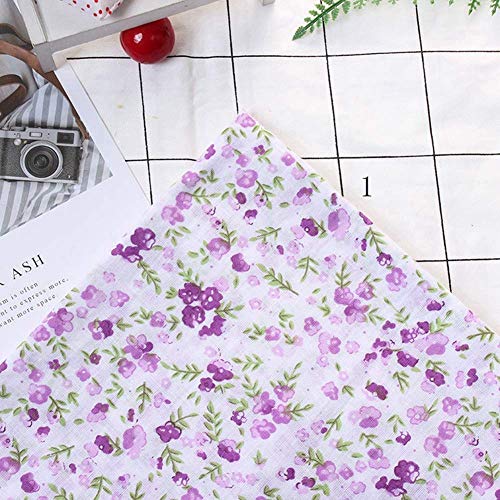 7pcs Different Pattern Patchwork Fabric 100% Cotton Batiks Sewing Scrapbooking Quilting Artcraft for Sewing Craft Cloth DIY Wallet Cushion Cover(5050cm)