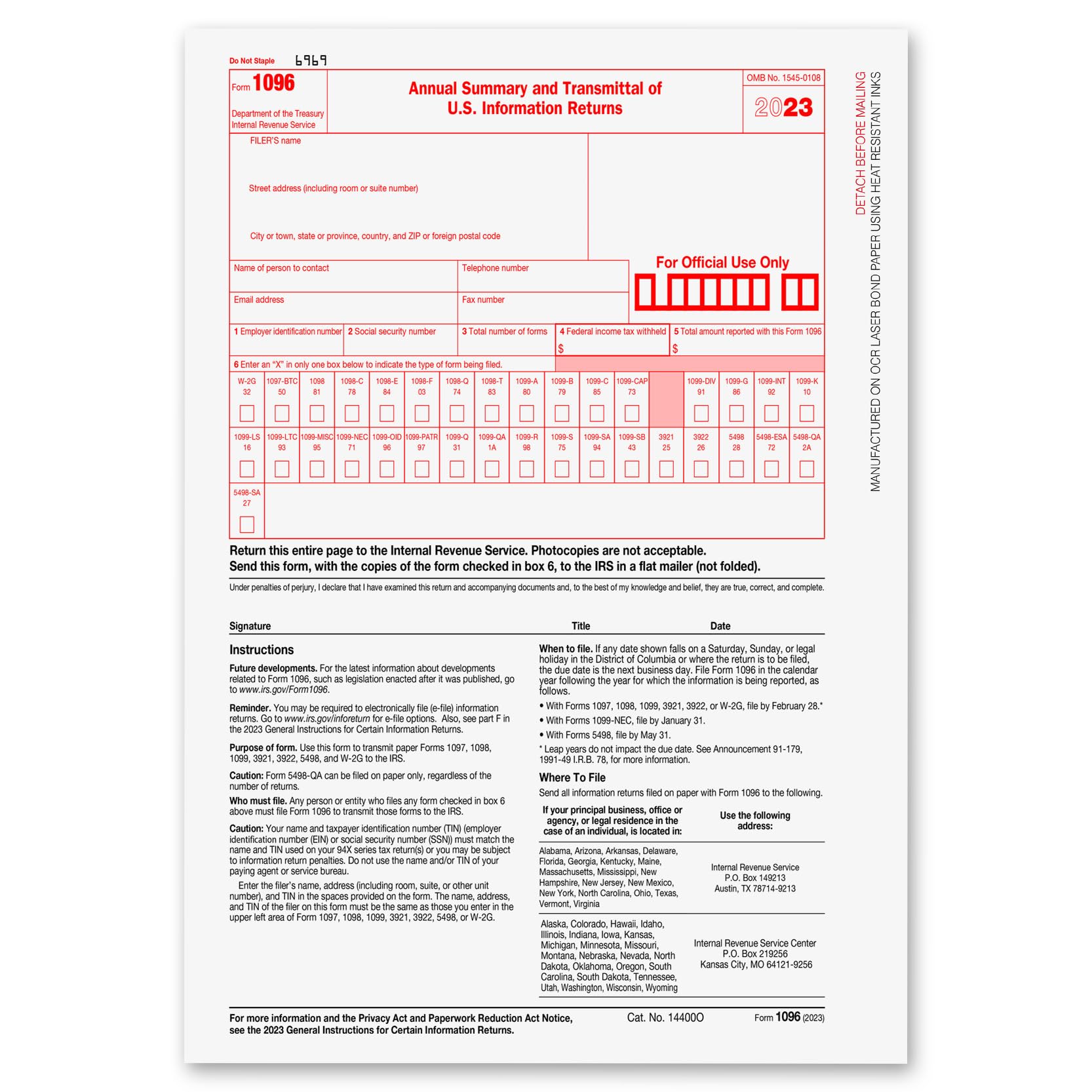 1099 NEC Forms 2023, 1099 NEC Laser Forms IRS Approved Designed for Quickbooks and Accounting Software 2023, 4 Part Tax Forms Kit, 50 Vendor Kit - Total 71 (207) Forms