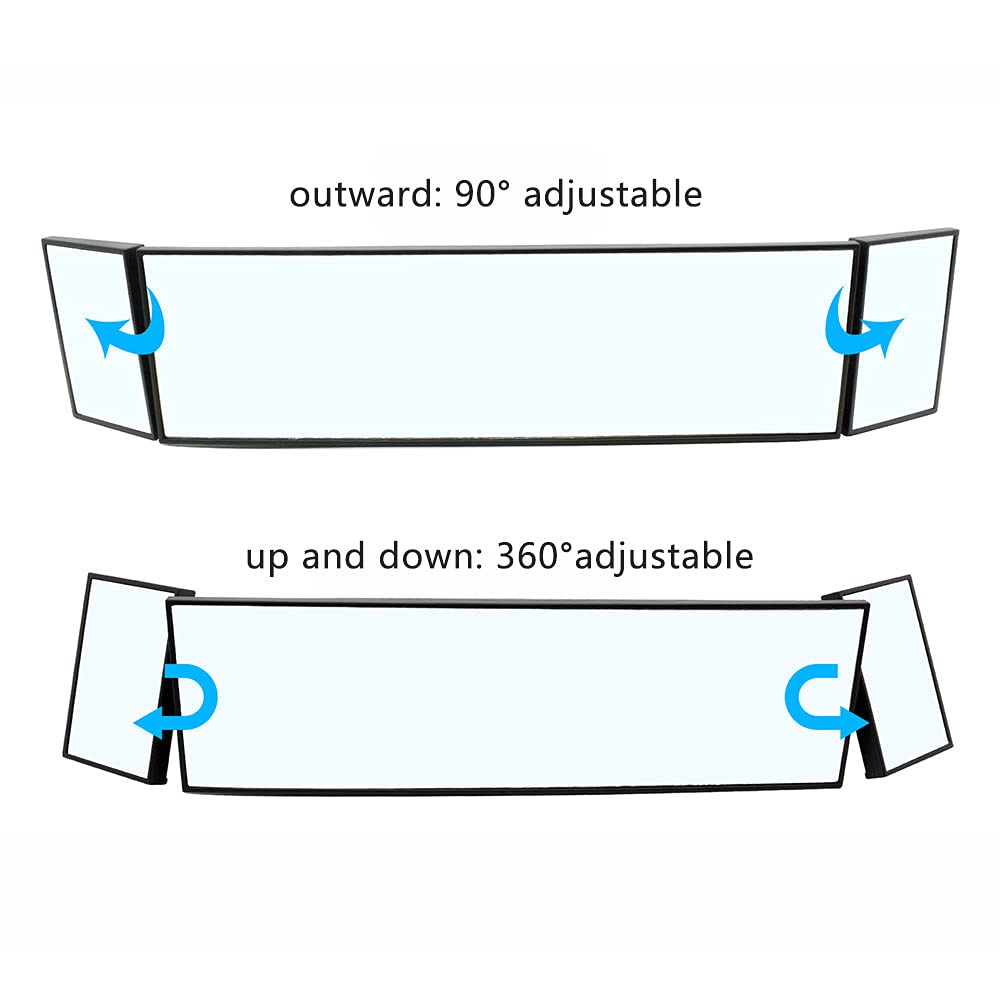 Car HD Rear View Mirror Wide-angle Adjustable Interior Mirror Large Rearview Mirror for Rear Seat Baby Safety Universal for Car SUV