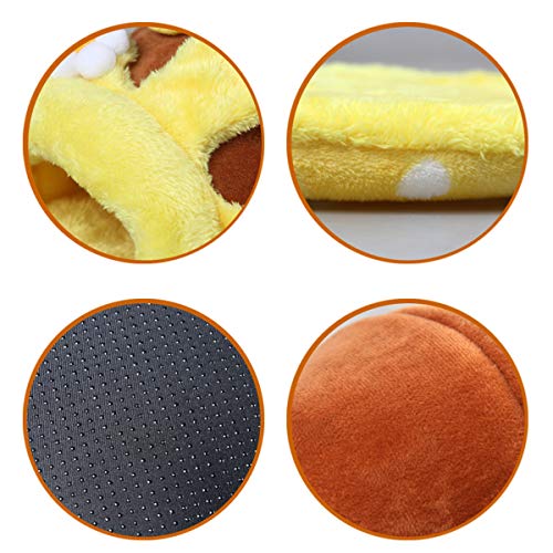 Eurobuy Rabbit Guinea Pig Hamster House Bed Cute Small Animals Pet Fleece Winter Warm Cozy Bed Hedgehog Winter Nest Cage Hamster Accessories