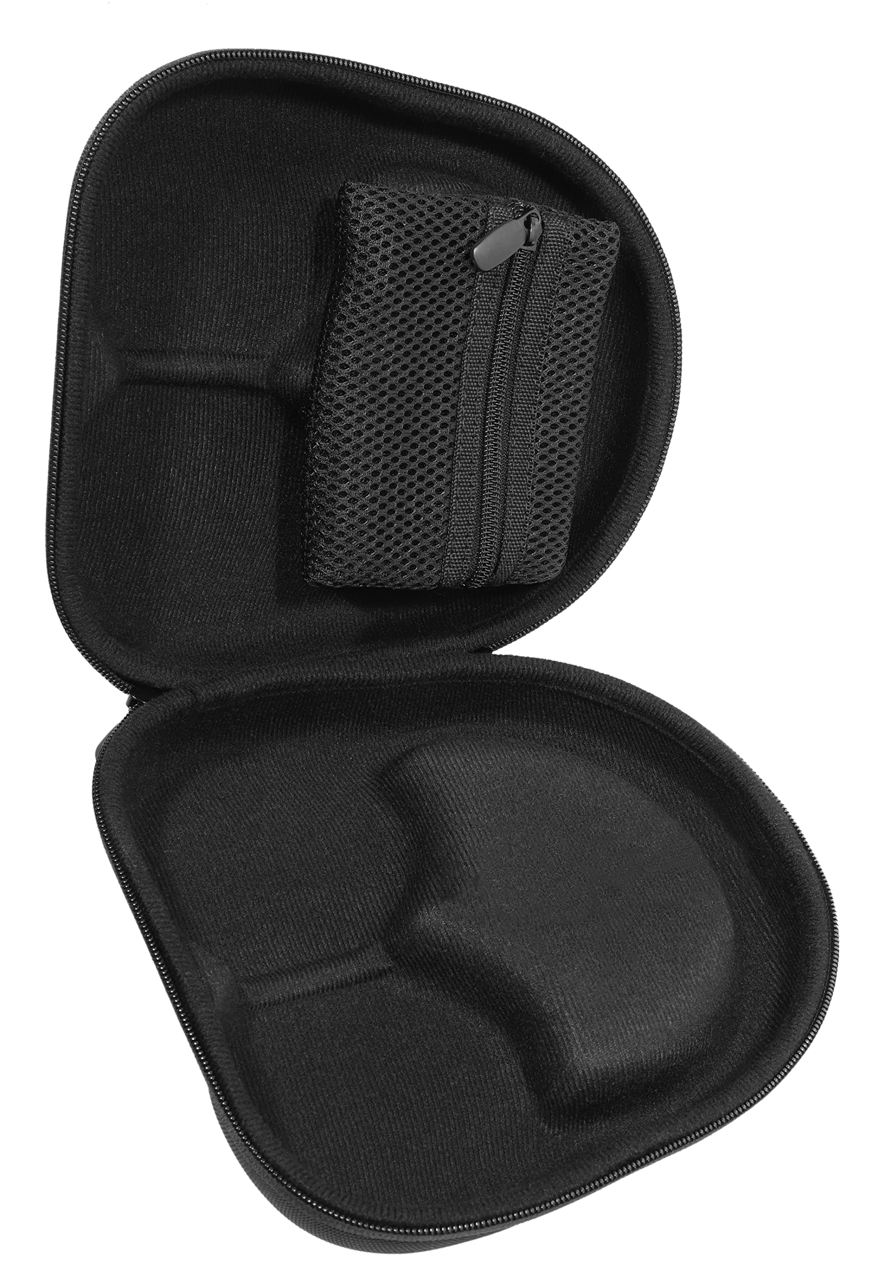 Alltravel Headphone Case Compatible with Bose QC35, QC25, QC15, QC3, QC2, Sony MDRXB950, MDRXB650, MDRaccessories, Elastic Secure Strap, Matte Black Surface with Plush Lining