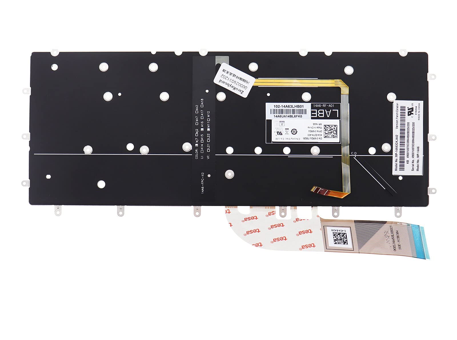 LeFix Keyboard Replacement Compatible with Dell XPS 13 9343 9350 9360|for Inspiron 15 7547 7548|for Inspiron 13-7000 7347 7348 7352 7353 7359,US Layout,Backlit