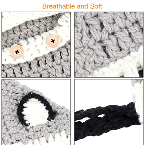 BicycleStore Kids Winter Hat, Girls Boys Knit Caps Scarf Hats Grey