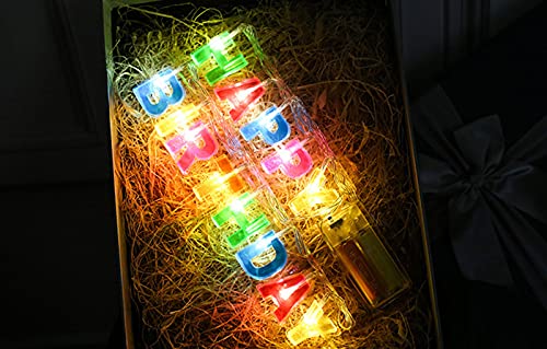 9.84ft LED String Lights Happy Birthday Decorative String Light, Battery Powered Happy Birthday Letter String Lights for Home Garden Party Wedding Birthday Indoor Outdoor Decoration