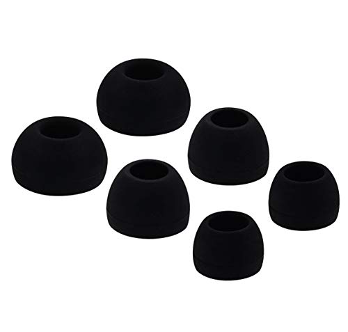 ALXCD Eargel Tip for Level U Pro, SML 6 Pair Anti-Slip Durable Silicone Replacement Ear Tip Earpads, Fit for Level U Pro (6 Pair)[Black]