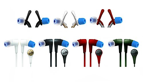 8pcs (BLMF-CLBL)- Medium (M) Premium Memory Foam and Silicone Replacement Eartips Earbuds Compatible with Jaybird X4, X3, Freedom F5 and Jaybird RUN In Ear Earphones Headphones