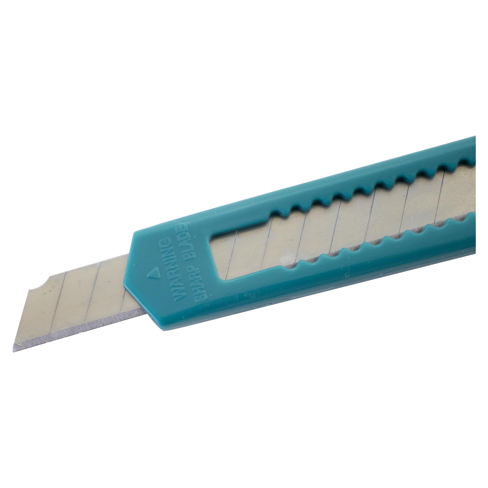MotoProducts 3 Turquoise Blue Small Retractable Utility Knife Wholesale 5 inch Manual Lock Box Cutter Snap Off Blade