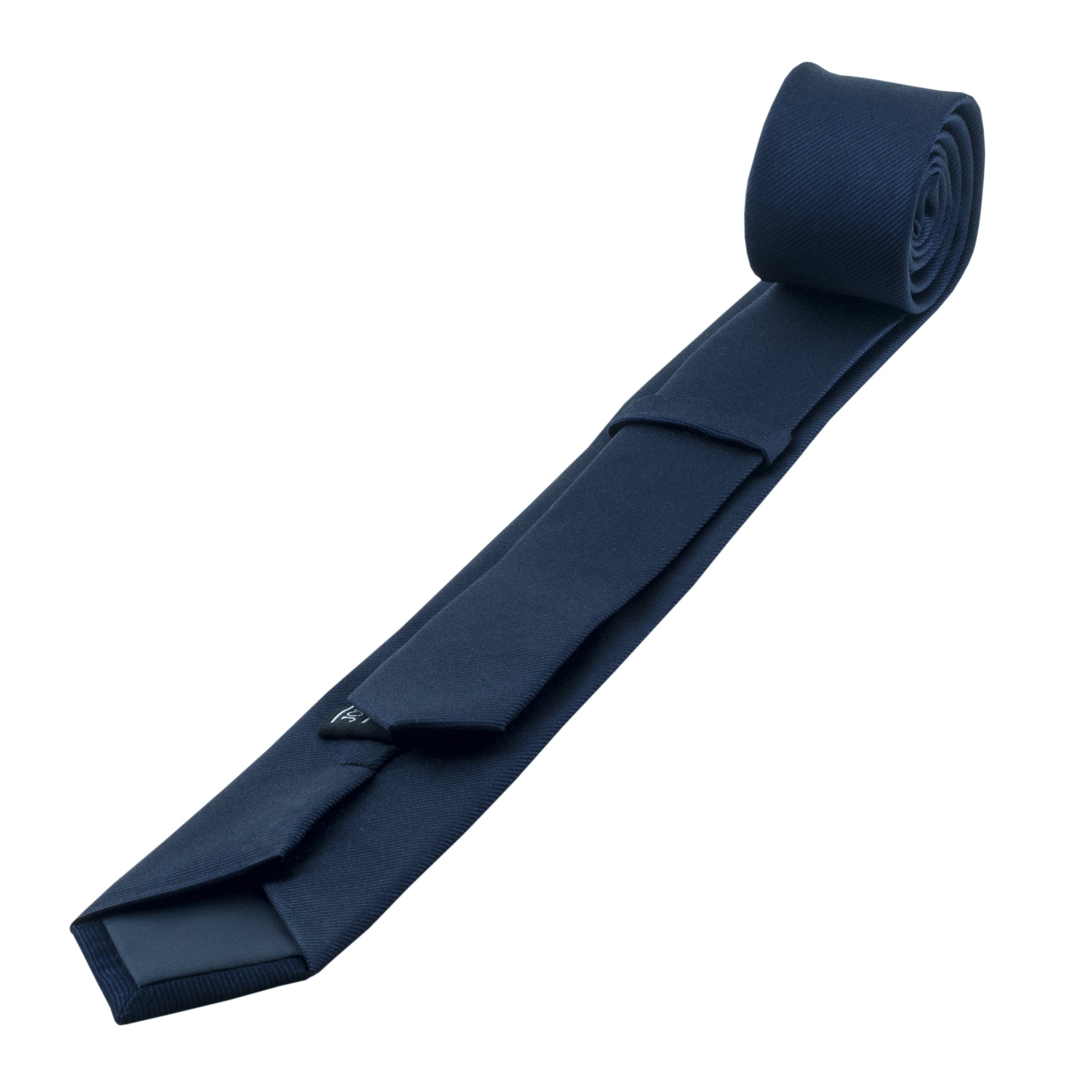 100% Silk Handmade Black 2 Inch Skinny Tie Men's Necktie by John William