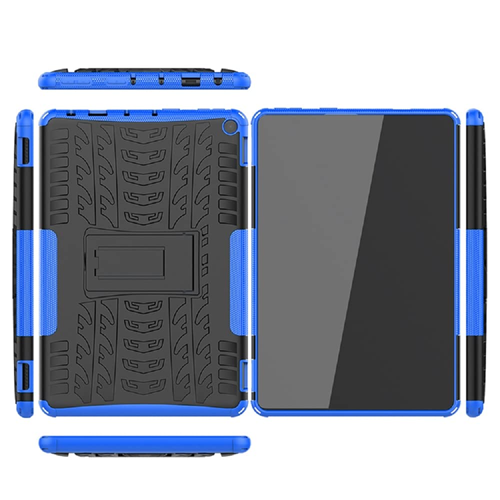 MaoMini for Kindle Fire HD 10 Case/HD 10 Plus Tablet Case 11th Generation 2021 Release,Kickstand Heavy Duty Armor Defender Cover [NOT fit New 2023 Release 13th Gen] (Blue)
