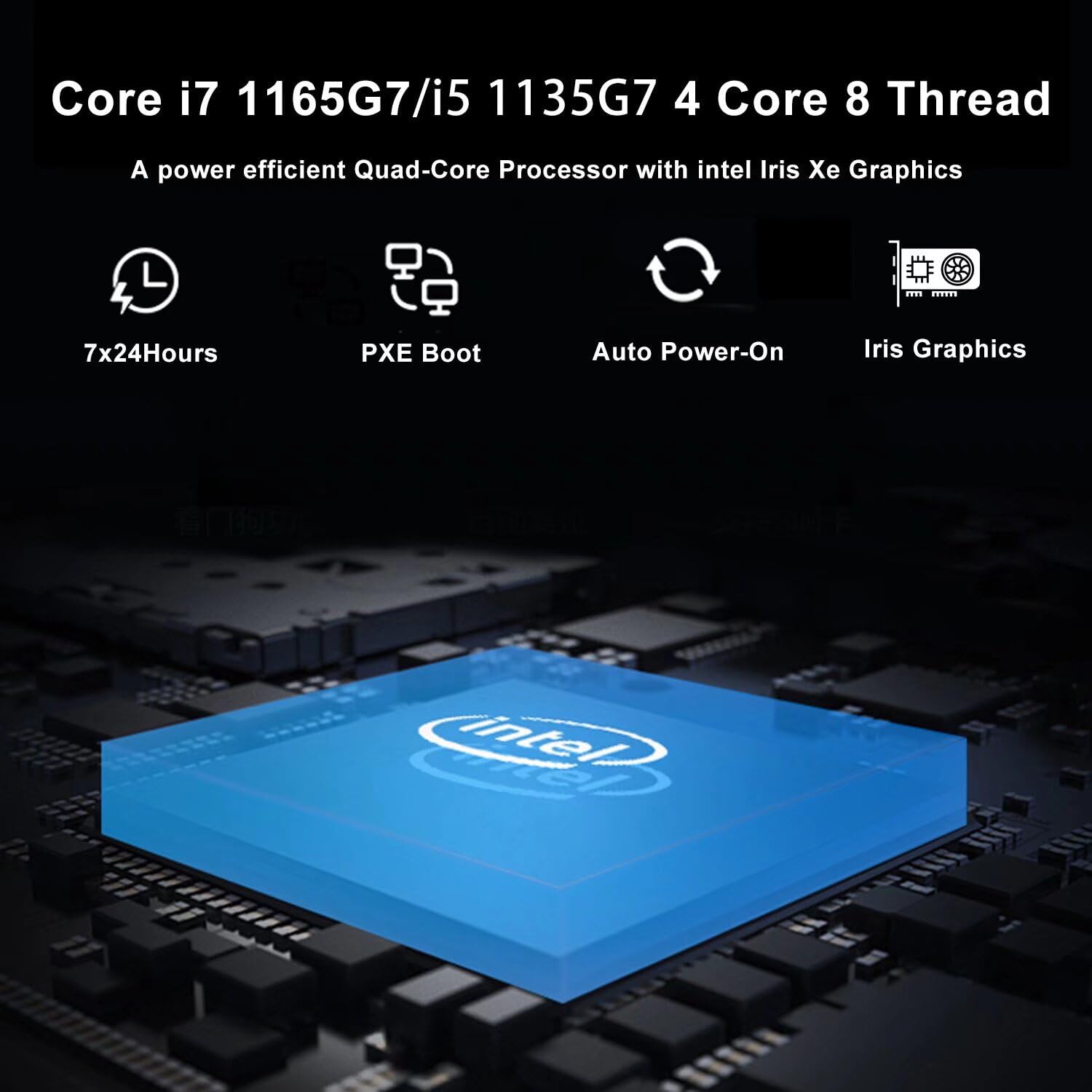 VENOEN NUC Mini PC Core i7 1165G7,Mini Desktop Computer Dual HD with Win 11 Pro Ready,Mini DP,USB-C Thundbolt 4.0,WiFi,BT 5.1,16GB RAM 512GB NVME SSD,Office Desktop PC