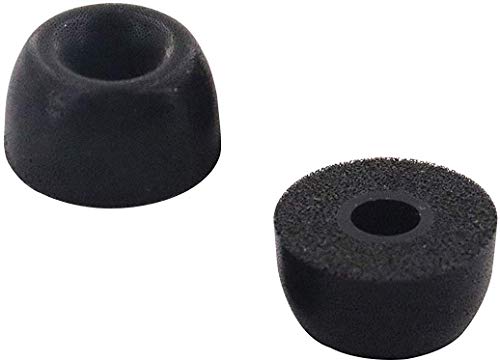 ALXCD Replacement Foam Ear Tips for Galaxy Buds Headphone, Medium Size 3 Pairs Soft Foam Earbud Tips, Fit for Galaxy Buds Headphones SM-R170, Foam, M, Black