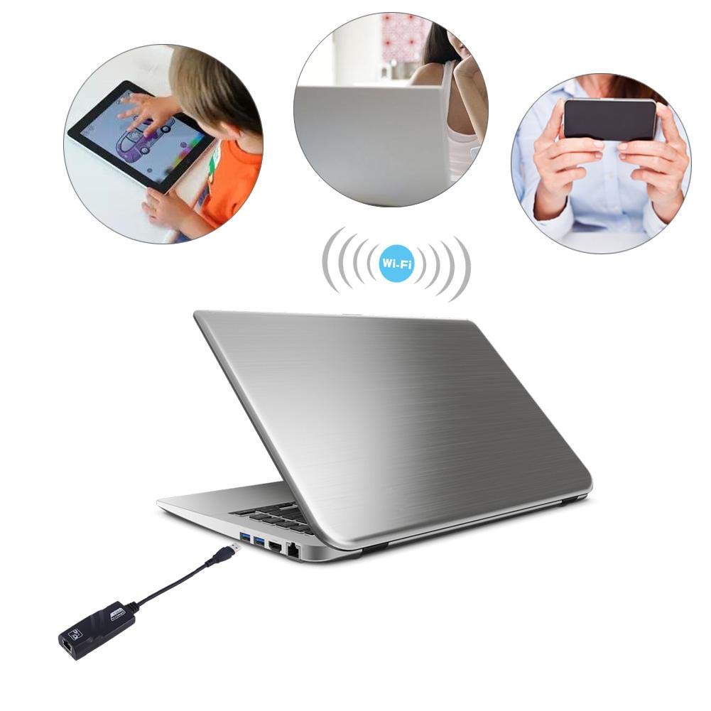 USB 3.0 to RJ45 Universal Network Adapter, High Speed Portable Gigabit Ethernet Network Card, SuperSpeed Internet Adapter with LAN Cable for Windows/VISTA/WIN7/win8/win8.1/OS10.12/