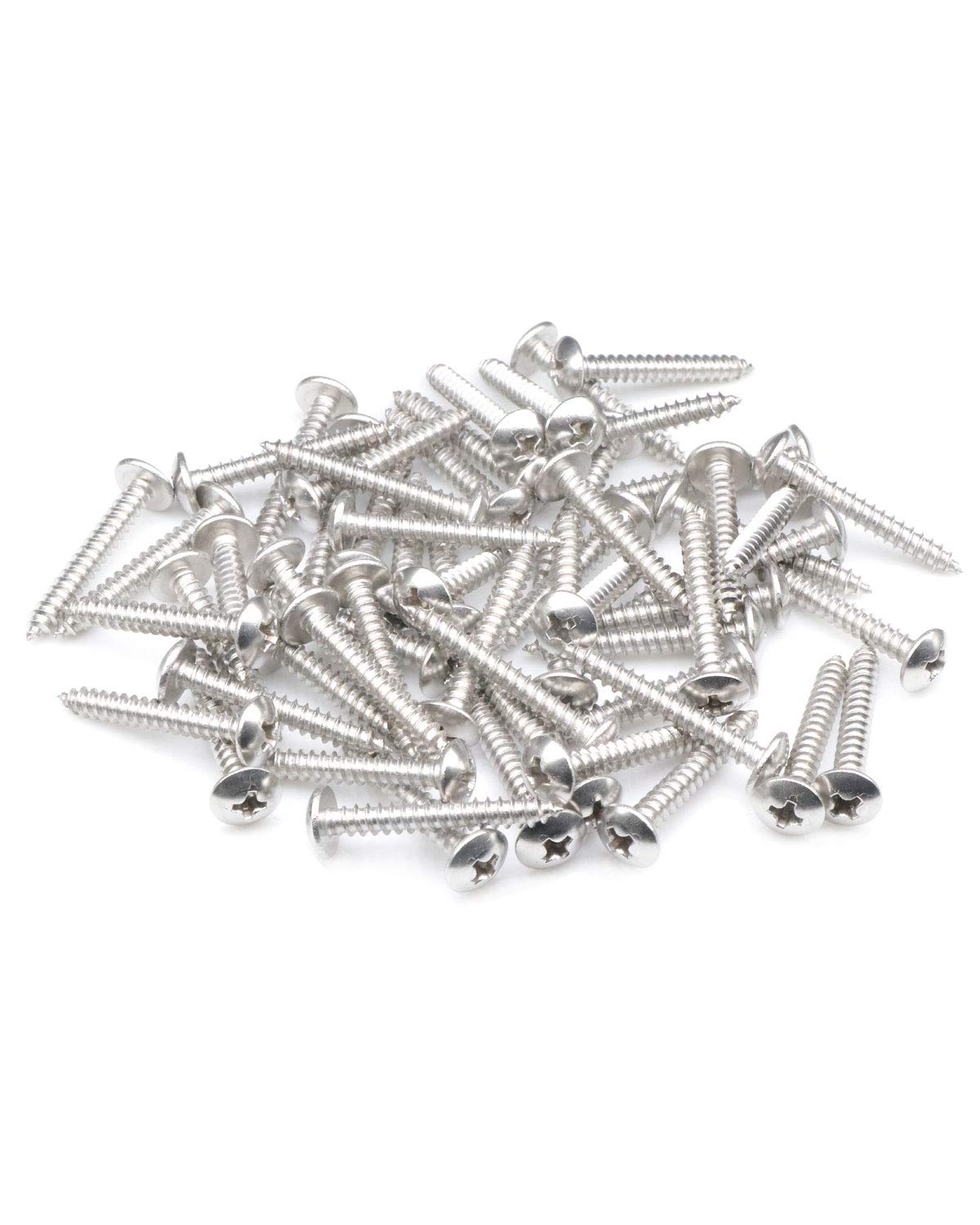 100Pcs #6 x 1" Truss Head Phillips Wood Screws Stainless Steel 304 Self Tapping Screws | by IMSCREWS