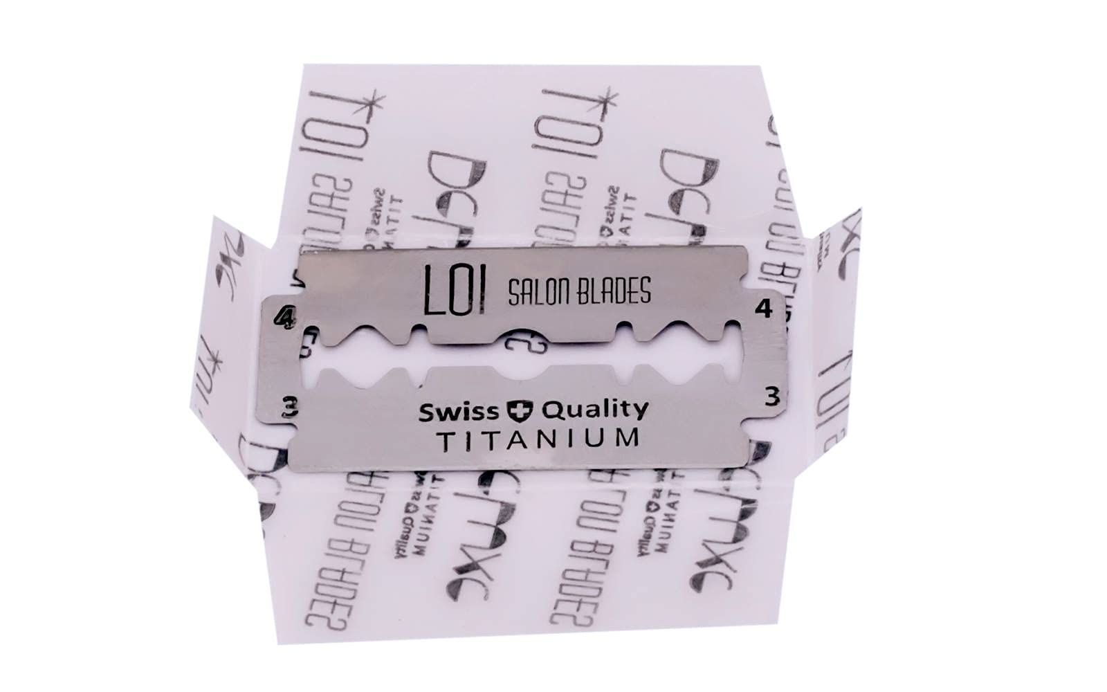 100 Loi Titanium Double Edge Razor Blades For Safety Razor - Men´s Safety Razor Blades For Shaving For Men For A Smooth And Clean Shave (1 Year Supply)