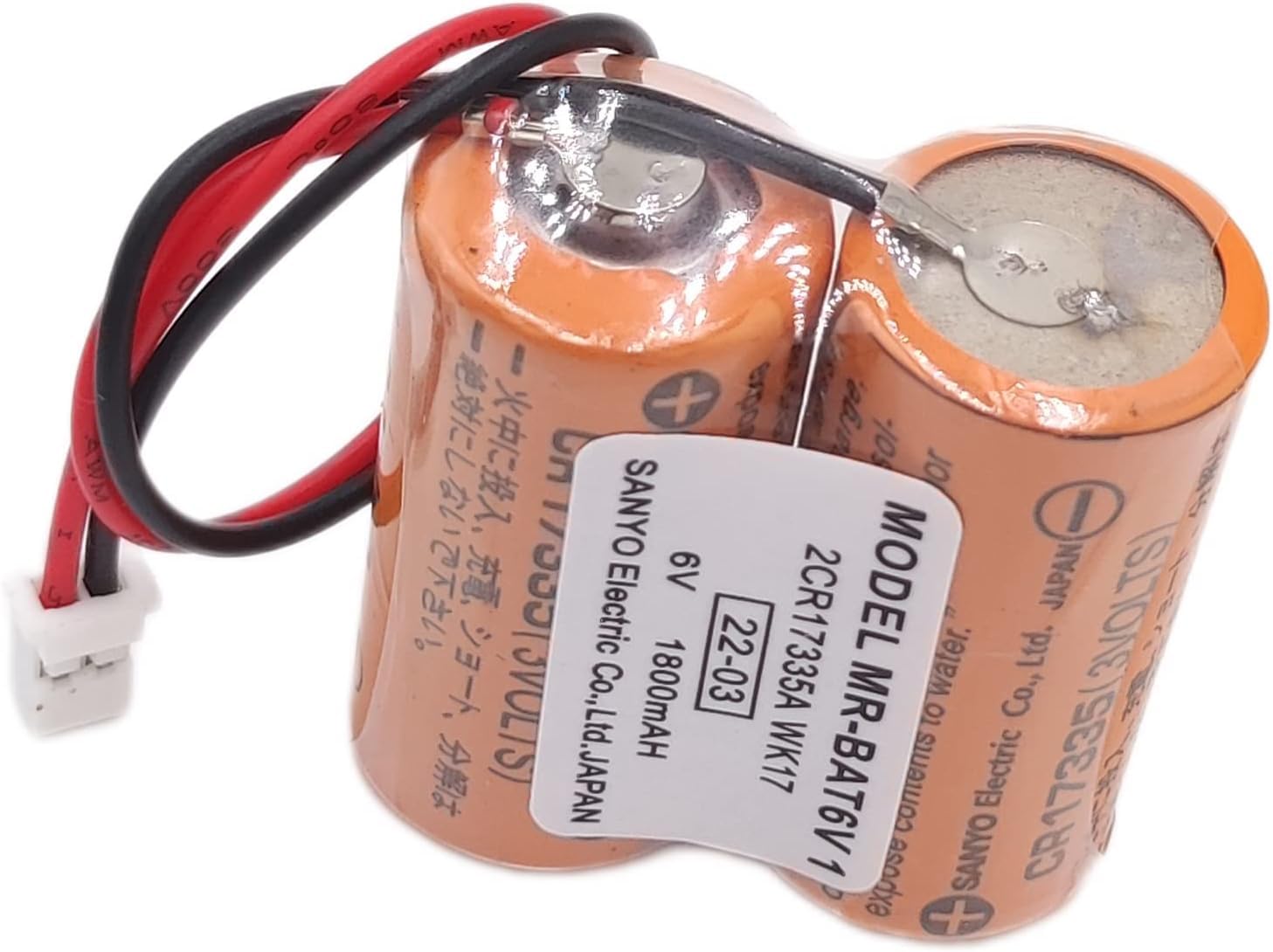 SHENYANG MR-BAT6V1 2CR17335A WK17 6V 1800mAh Battery with Plug for Mitsubishi CNC