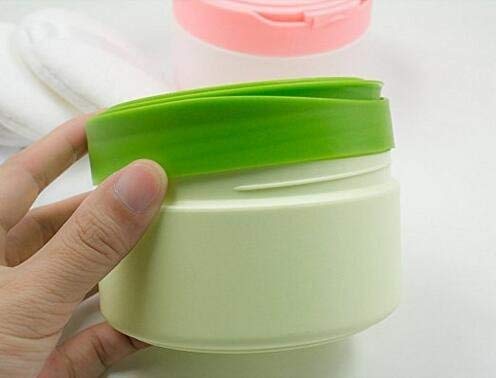 1PC Empty Refillable Green Plastic Baby Skin Care Baby Bath Puff Container Kit Talcum Powder Case Storage Make-up Loose Box Holder Jars with Fluff and Sifter for Home and Travel