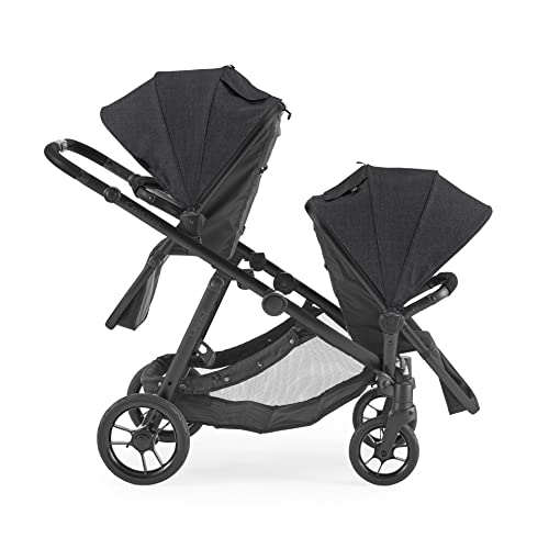 Contours Legacy Convertible Stroller, Single-to-Double Design, Reversible Seats, UPF 50 Sun Canopy, Height Adjustable Handle, 5-Point Safety Harness, Plenty of Storage - Carbon Grey