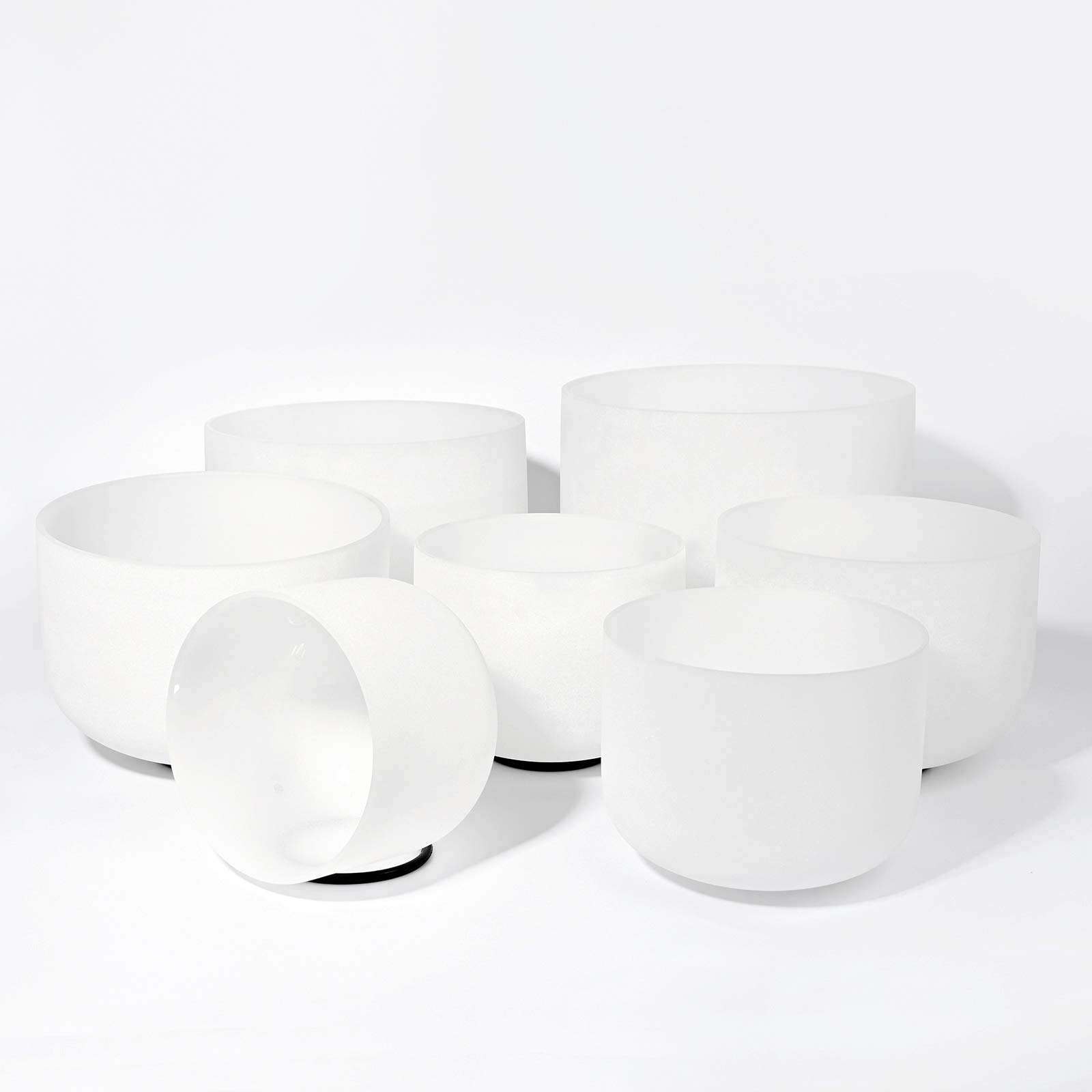 432 Hz 8-16 inch Quartz Set of 7 PCS Crystal Singing Bowl Sound Healing