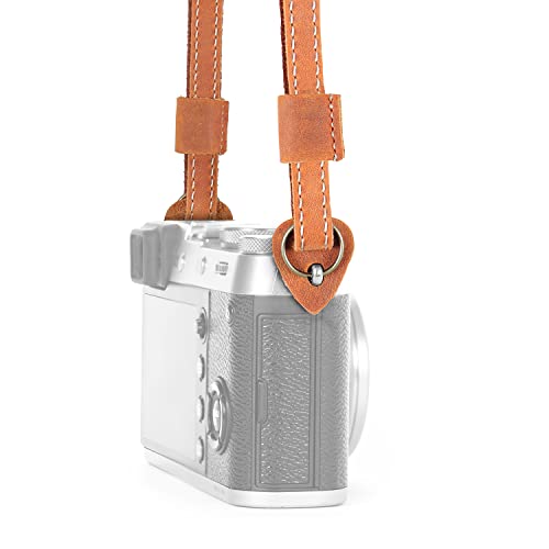 MegaGear SLR, DSLR Sierra Series Genuine Leather Camera Shoulder or Neck Strap