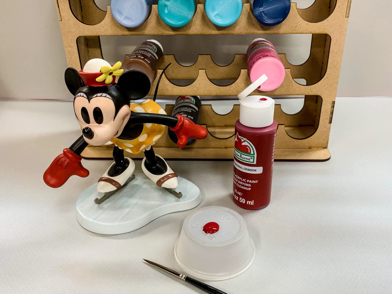 Vertical Paint Rack for 2oz Craft Paints - 36mm Diameter Bottles