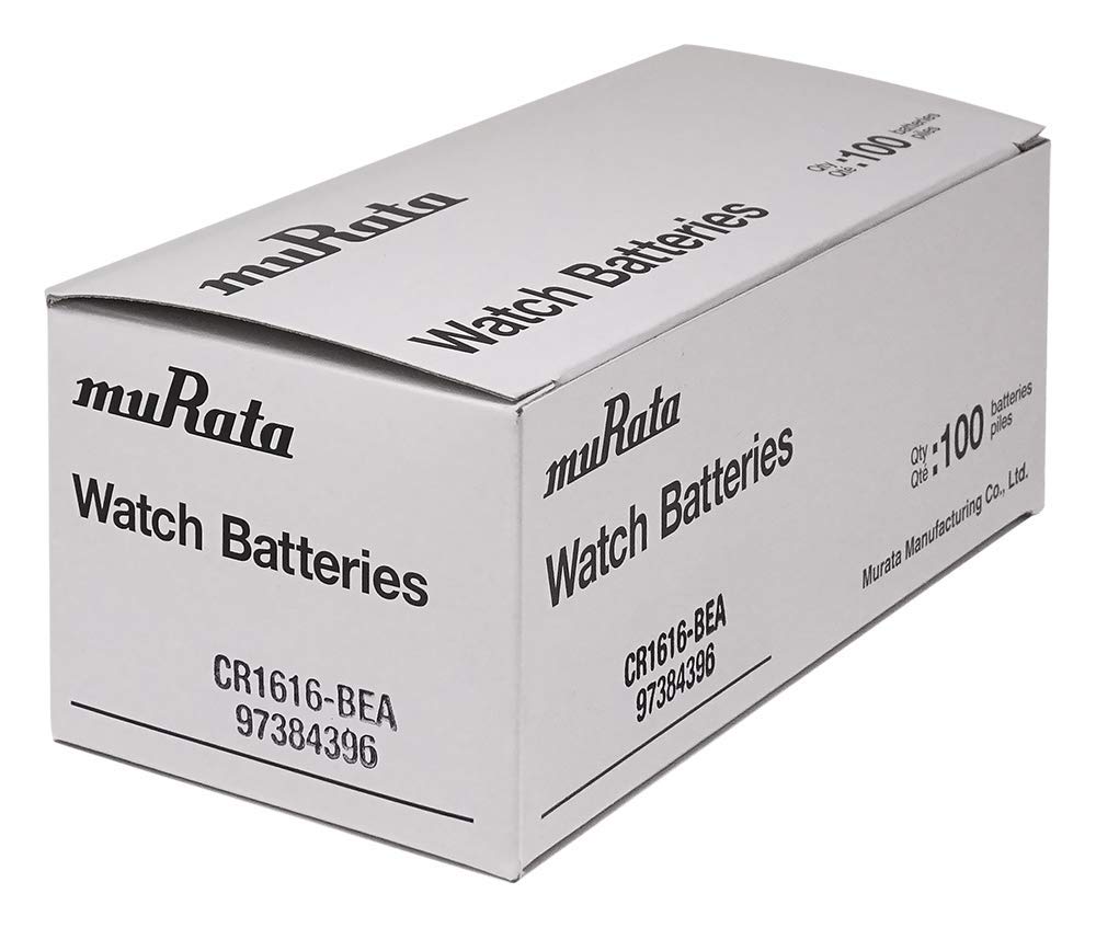 Murata CR1616 Battery DL1616 ECR1616 3V Lithium Coin Cell (100 Batteries)