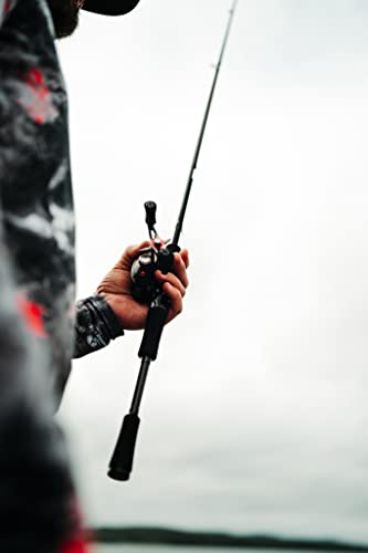 13 FISHING - Inception G2 Baitcast Reel - 7.3:1 Gear Ratio - Left Hand Retrieve (Fresh) - ING2-7.3-LH, Black