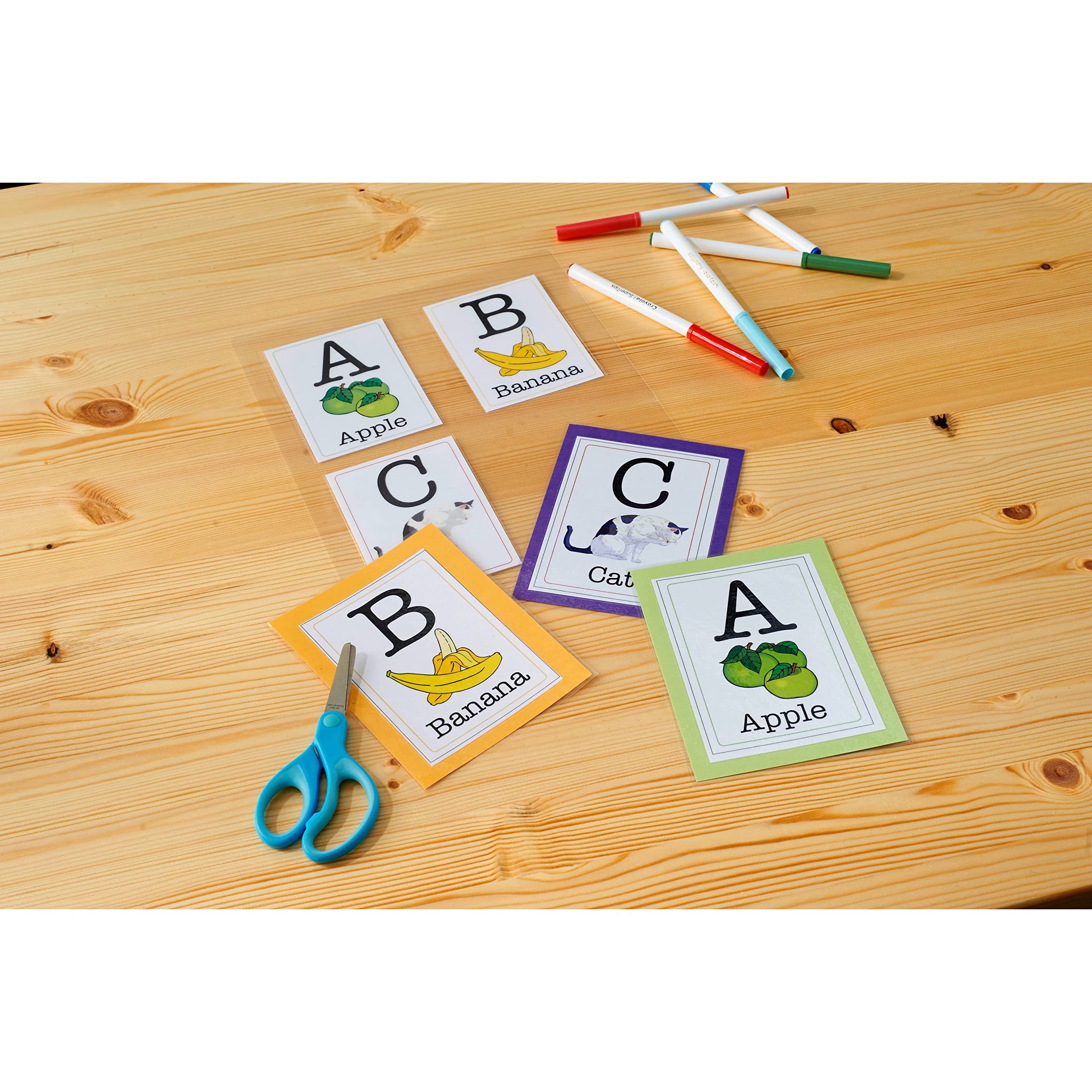 3M Scotch Self-Sealing Laminating Pouches, Bag Tags with Loops, Glossy, 5 Pouches (LS853-5G)