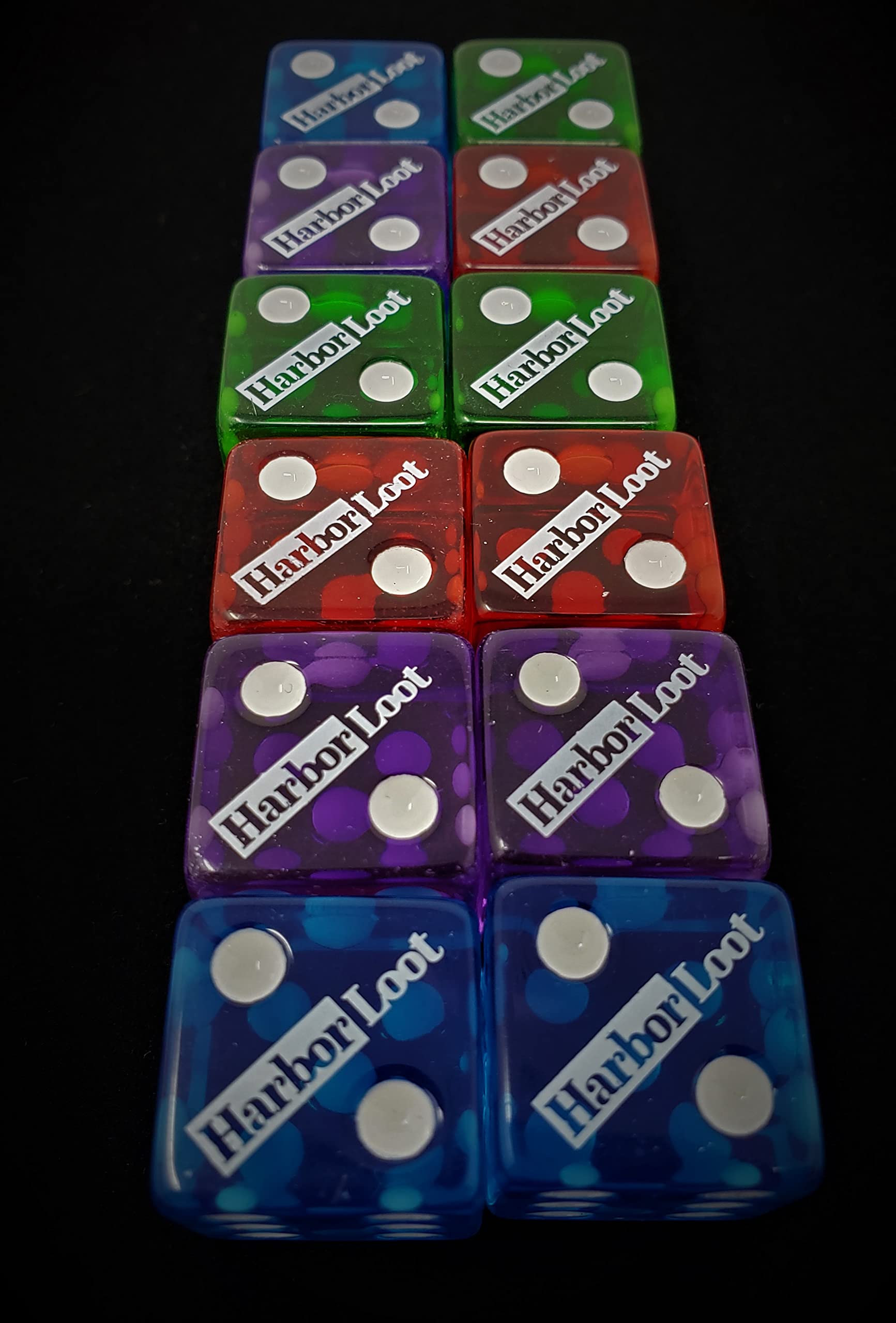 12 Pack Large Dice for Dice Stacking and Games