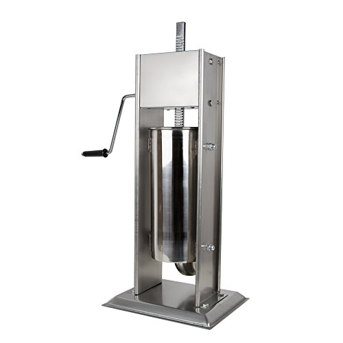 5L Stainless Steel Commercial Manual Spanish Churro Maker Machine, Heavy Duty Churros Machine with 4 Nozzles for Home Restaurants Bakeries Use