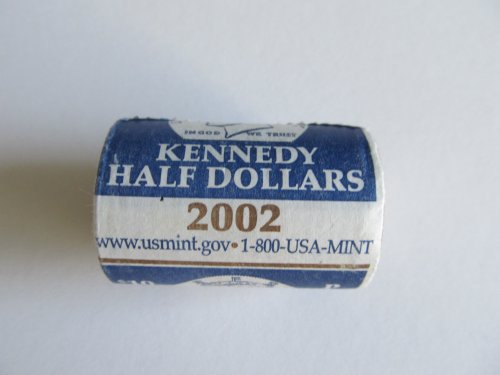 2002 P Kennedy Half Dollar Rolls From US Mint 20 Halves Coins