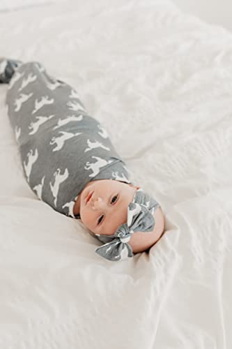 Copper Pearl Large Premium Knit Baby Swaddle Receiving Blanket Colt