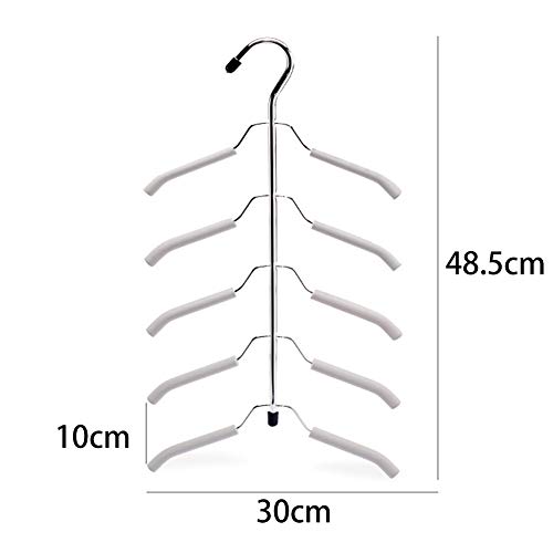 BEYST Clothes Hangers, Multilayer Anti-Slip Clothes Rack Space Saving Clothes Hangers Closet Storage Organizer for Suits Pants Shirts Jeans