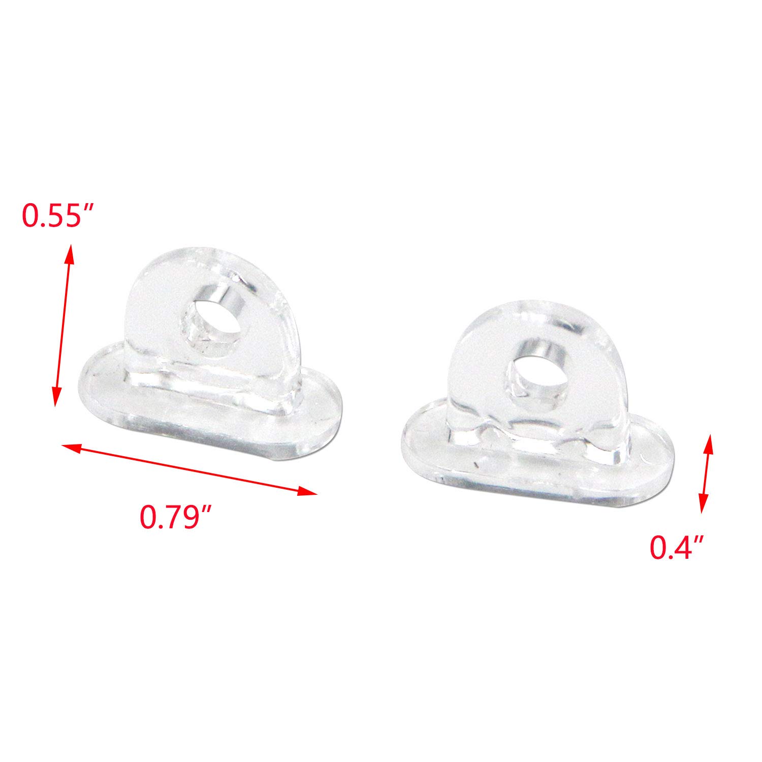T Tulead Mini Hinge Hasp Acrylic Hasp Buckle Box Clear Hinge Latch Hasp Lock Hinge Latch Buckles Pack of 5