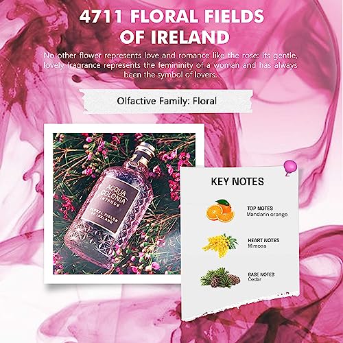 4711 Acqua Colonia Floral Fields of Ireland by Maurer & Wirtz Eau De Cologne Intense Spray (Unisex) 5.7 oz Women