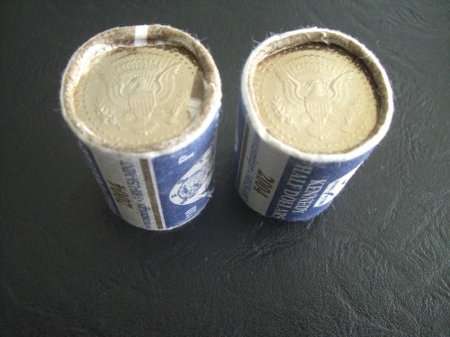 2004 P & D Kennedy Half Dollar Rolls From US Mint 40 Halves Coins