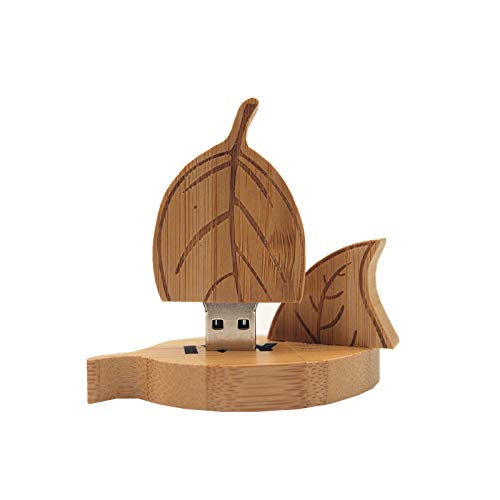 A Plus+ 10 Pack USB 3.0 Flash Drives 64GB Bamboo Leaf USB 3.0 Memory Stick Birthday Gifts