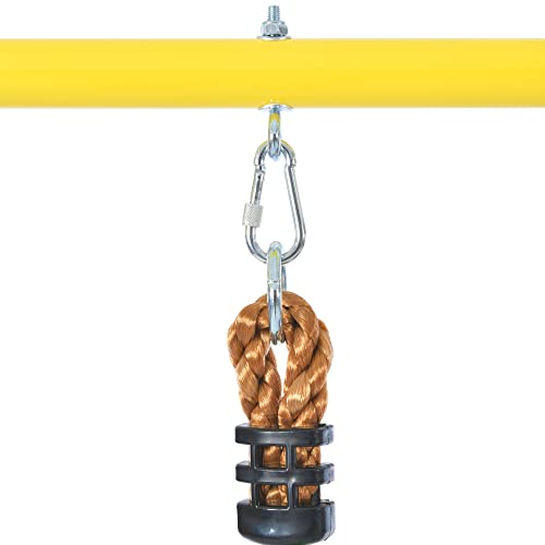 4 in 1 Outdoor Toddler Saucer Swing Set for Backyard, Playground Tree Swing Sets with Steel Frames, Climbing Rope with Disc Tree Swing Playset and Basketball Hoop for Kids