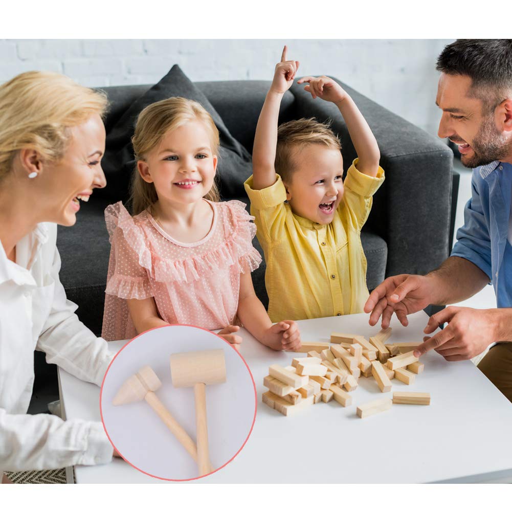 30 Pcs Mini Wooden Hammers,Wood Crab Lobster Mallets Pounding Toy Cracking Seafood Chocolate Beating Gavel Toys for Kids