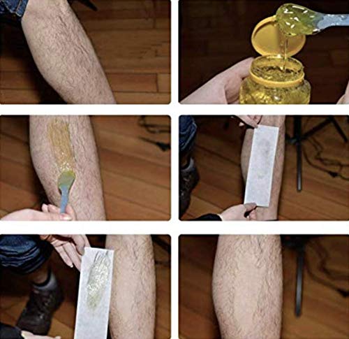 Perforated Roll Non Woven Wax Strips for Sensitive Hard Hair Removal Applicator - Face, Women, Men Body, Leg, Hand, Armpit, Mustache, Eyebrow, Perfect Brazilian Beauty Bikini Wax Paper Waxing Strips