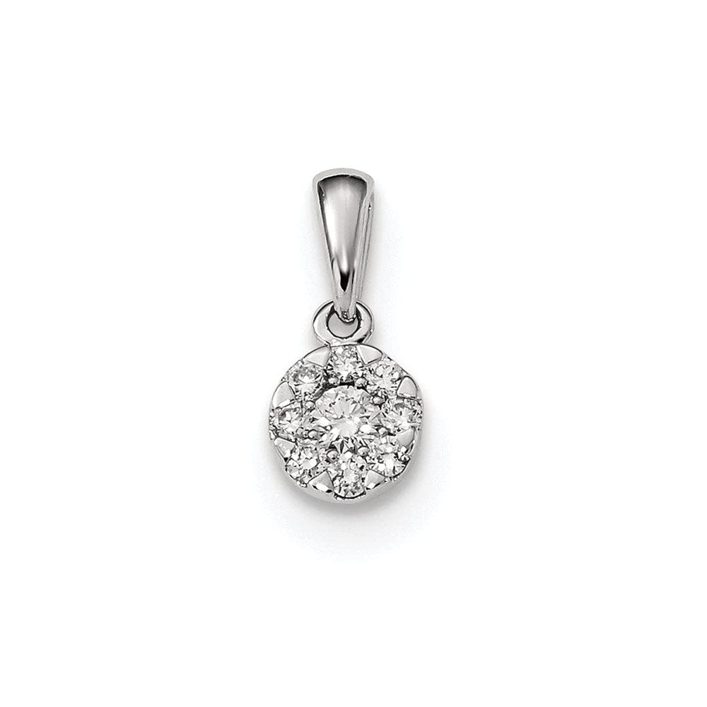 14k White Gold Diamond Pendant GLD-AZ-XP5206A