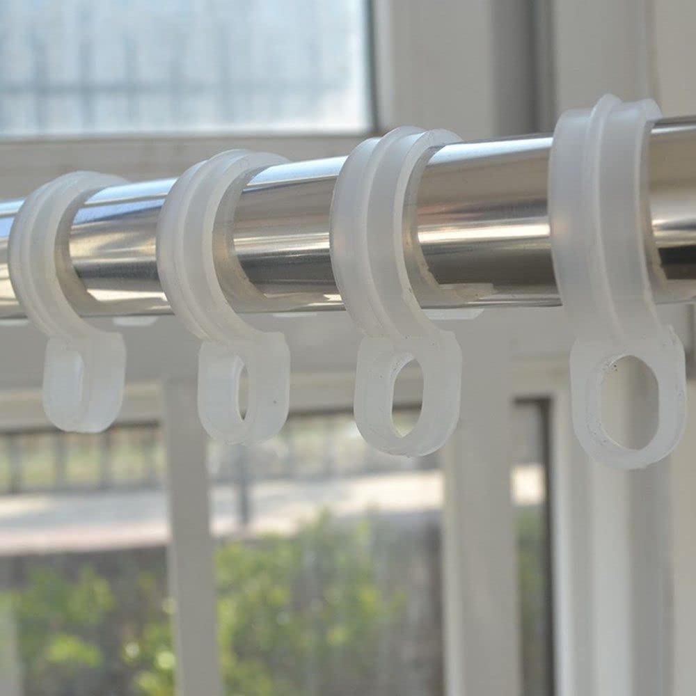 20pcs Windproof Hook Round Hanging Hook Hanger Clothes Buckle Hook Non-Slip Clothes Hanger Buckle Clips(White)