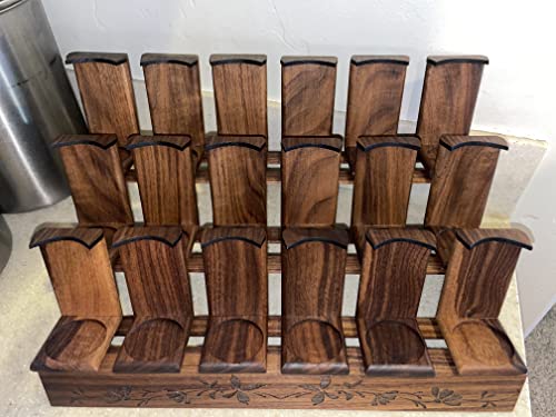 18 Count spice rack with bottles