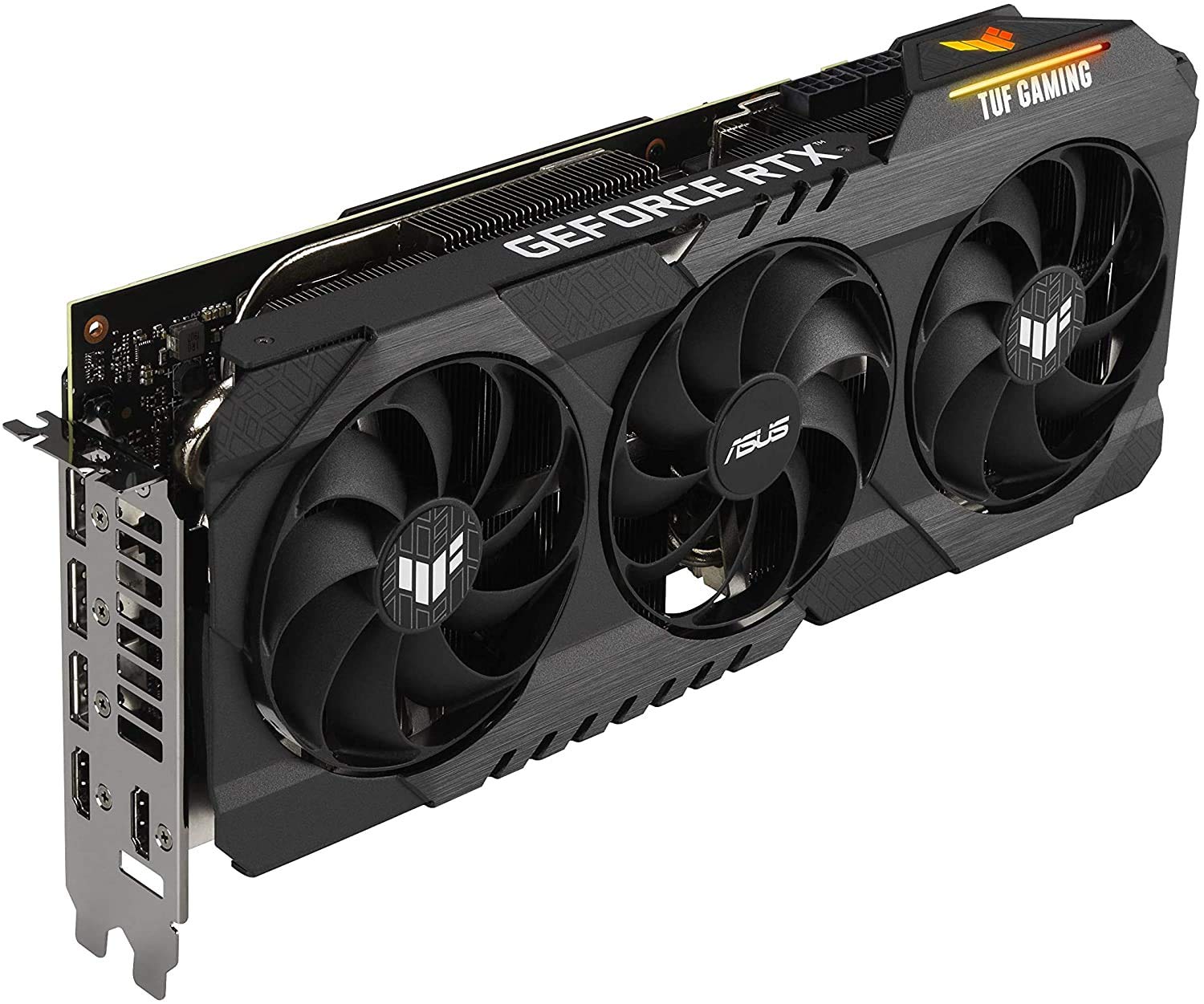 ASUS TUF Gaming NVIDIA GeForce RTX 3080 OC Edition Graphics Card, 10GB GDDR6X, PCIe 4.0, HDMI 2.1, DisplayPort 1.4a, Dual Ball Fan Bearings, GPU Tweak II w/ Mytrix HDMI Cable