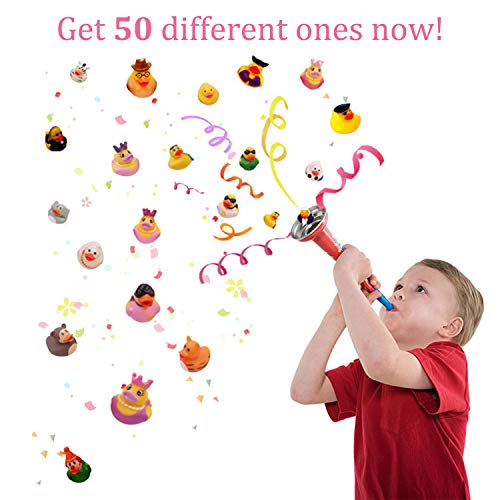 Fight Together 50 Pack Rubber Duck for Jeep Bath Toy Assortment - Bulk Floater Duck for Kids - Baby Showers Accessories - 50 Varieties, Upgrade