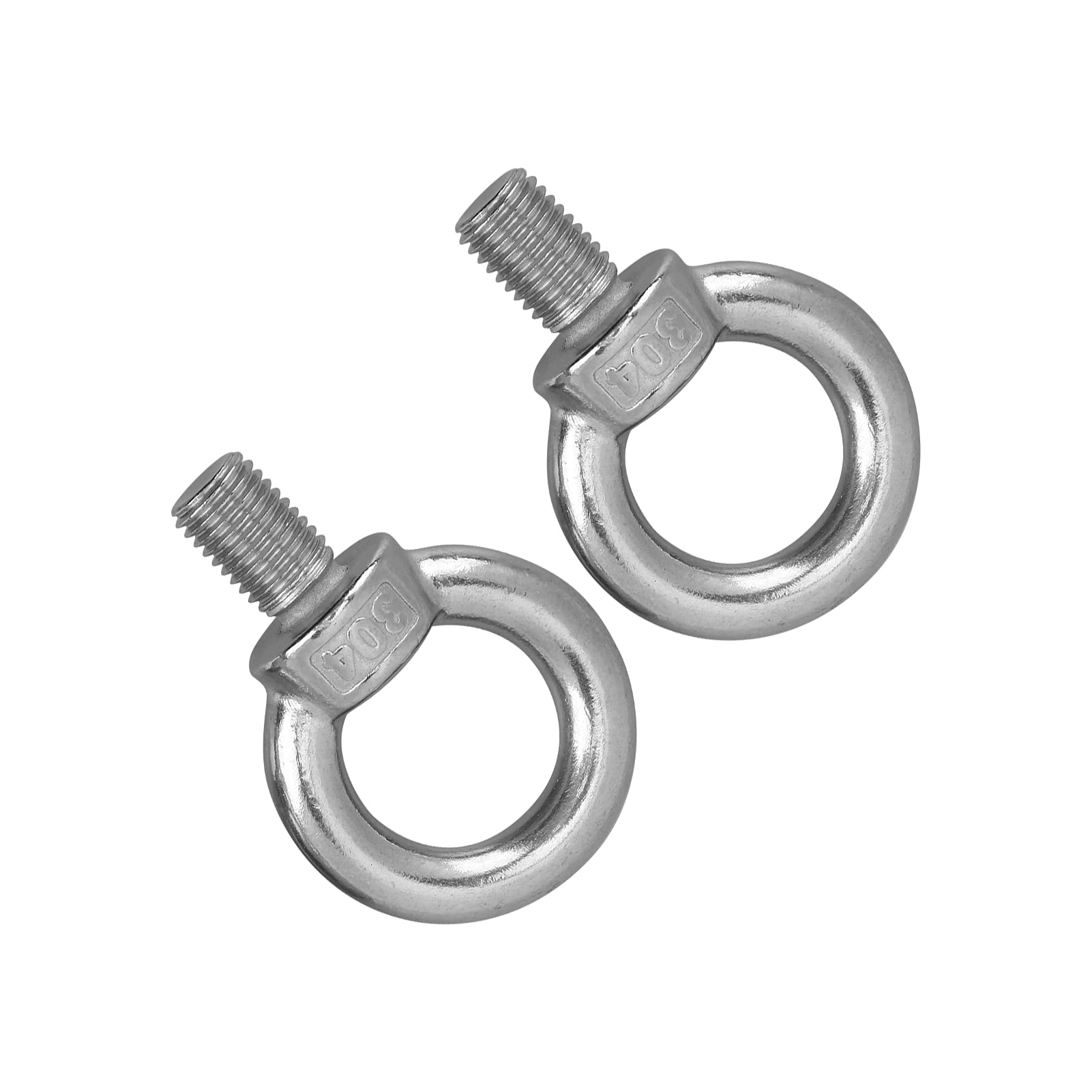 Lifting Ring Eye Bolt, 2Pcs Stainless Steel Lifting Ring Eye Bolt Heavy Duty Marine Grade Ring Screw Bolts(M16)