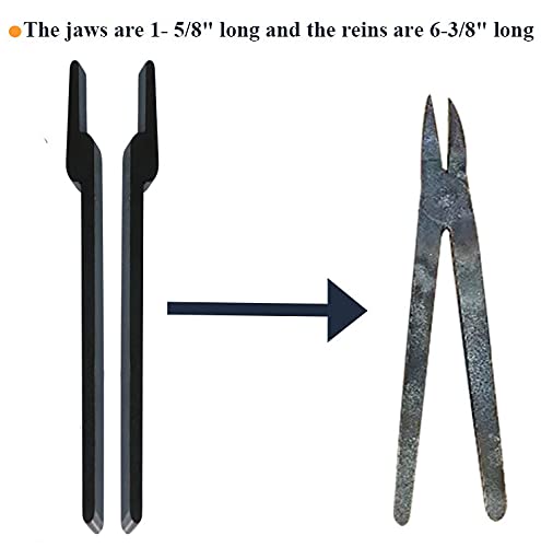 6 Set DIY Rapid Tongs Bundle Set Six Type of Tong Bundles Set Comes with 7 Stainless Steel Rivet for Blacksmith Beginner