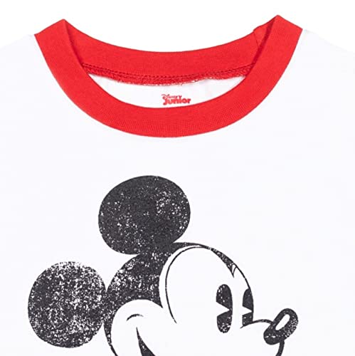 Disney Mickey Mouse Infant Baby Boys Long Sleeve T-Shirt Fleece Pant Set White/Gray 18 Months