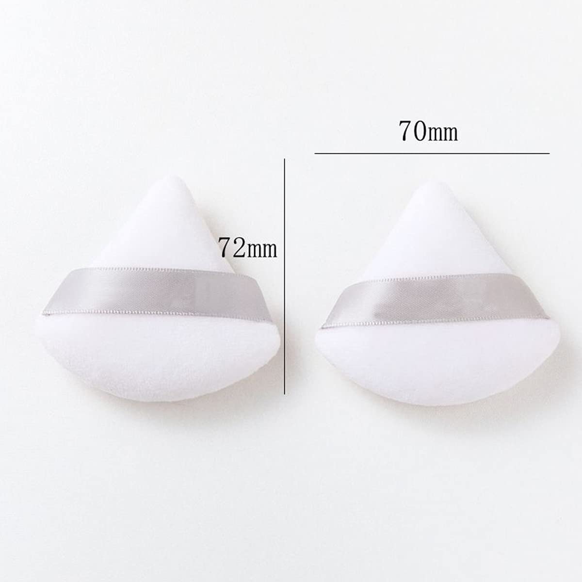 RONG HUA 10 Pieces of Mini Powder Puff Face Triangle Soft Makeup Loose Water Drop Air Cushion Tool Brush Concealer ,10 Piece Set