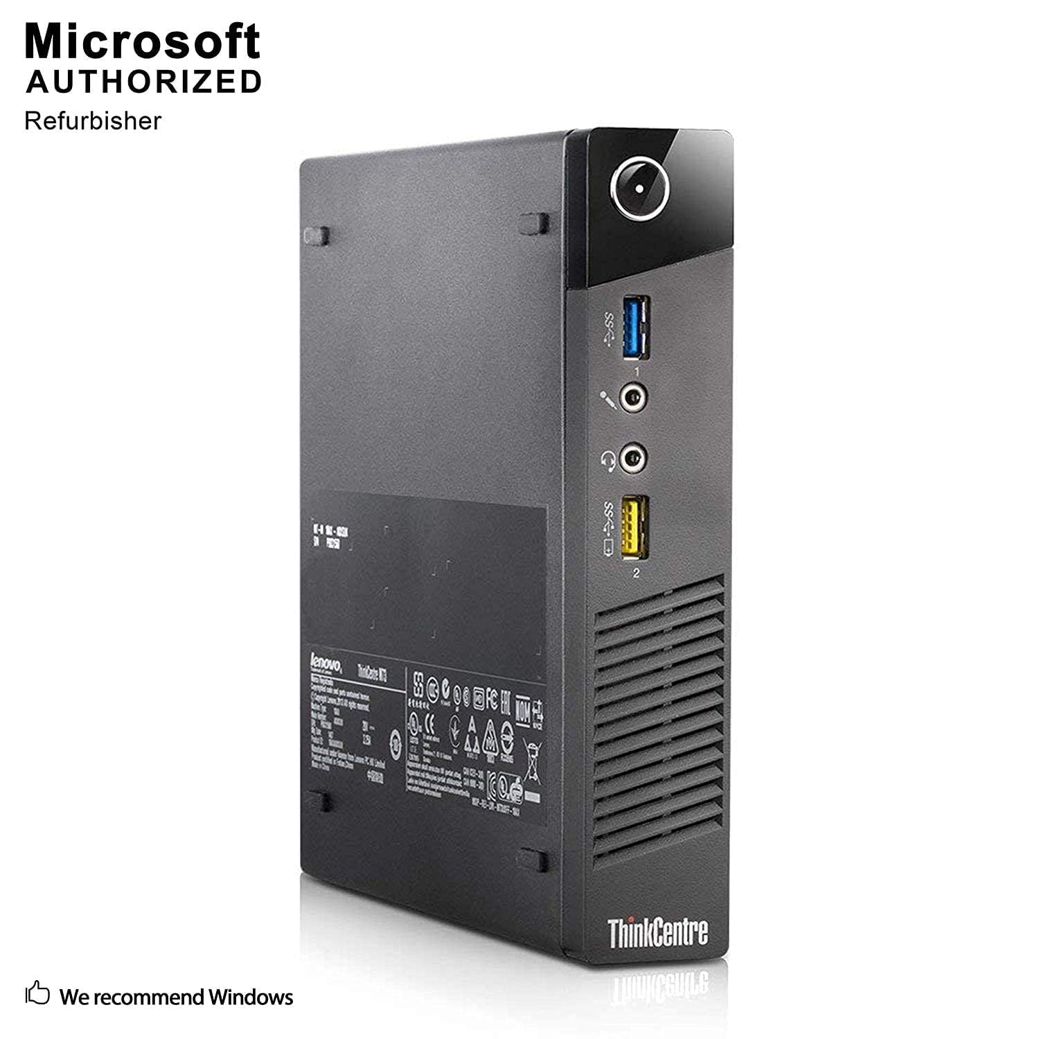 Lenovo ThinkCentre M73 Tiny Desktop, Intel Core i5 2.9GHz, 16GB RAM, 240GB SSD, Win 10 Pro (Renewed)