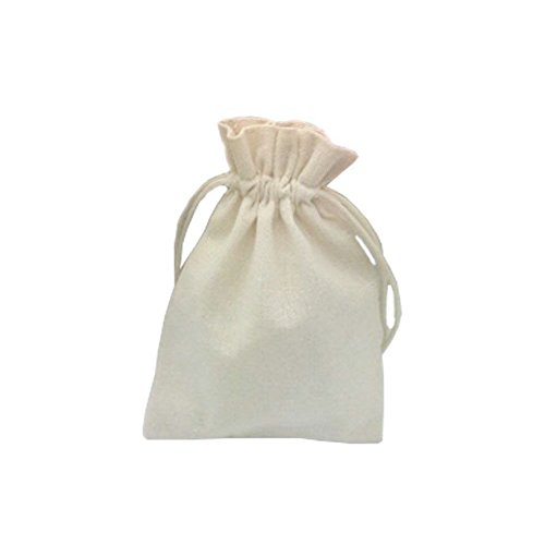 8x10 Inch Cotton Muslin Drawstring Candy Gift Storage Bags 15 PCS